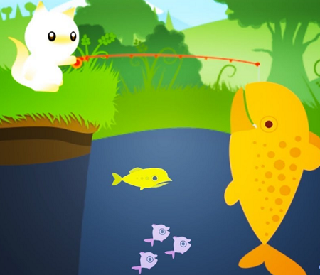 Cat Goes Fishing - Play Online Cat Goes Fishing Without Download